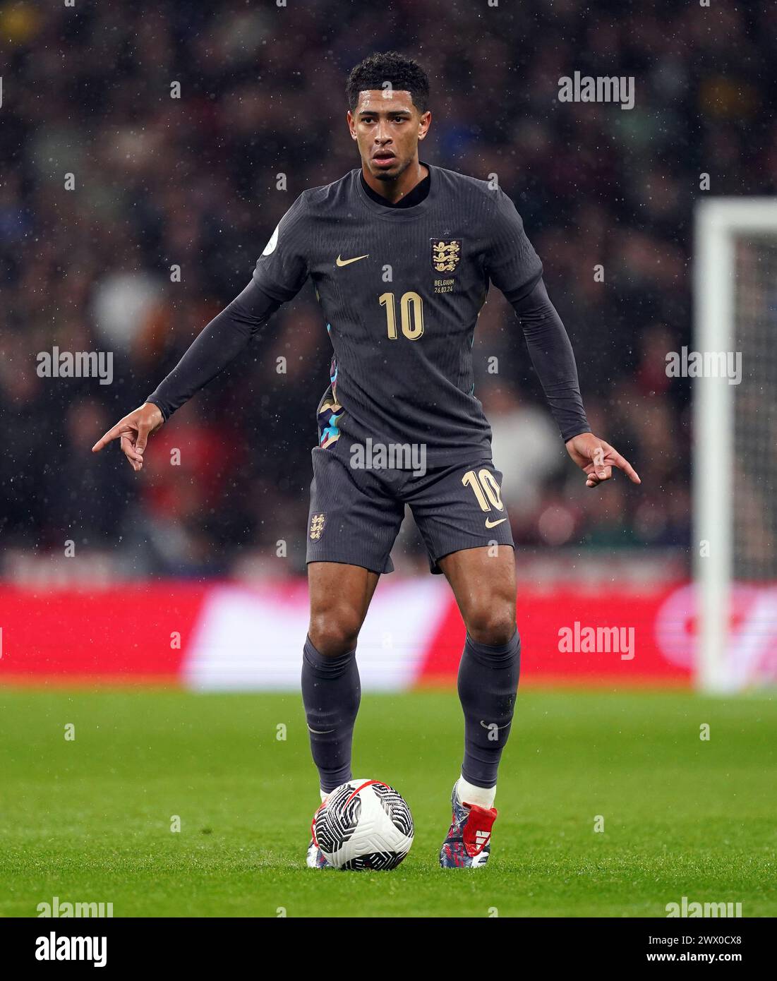 England's Jude Bellingham during the international friendly match at ...