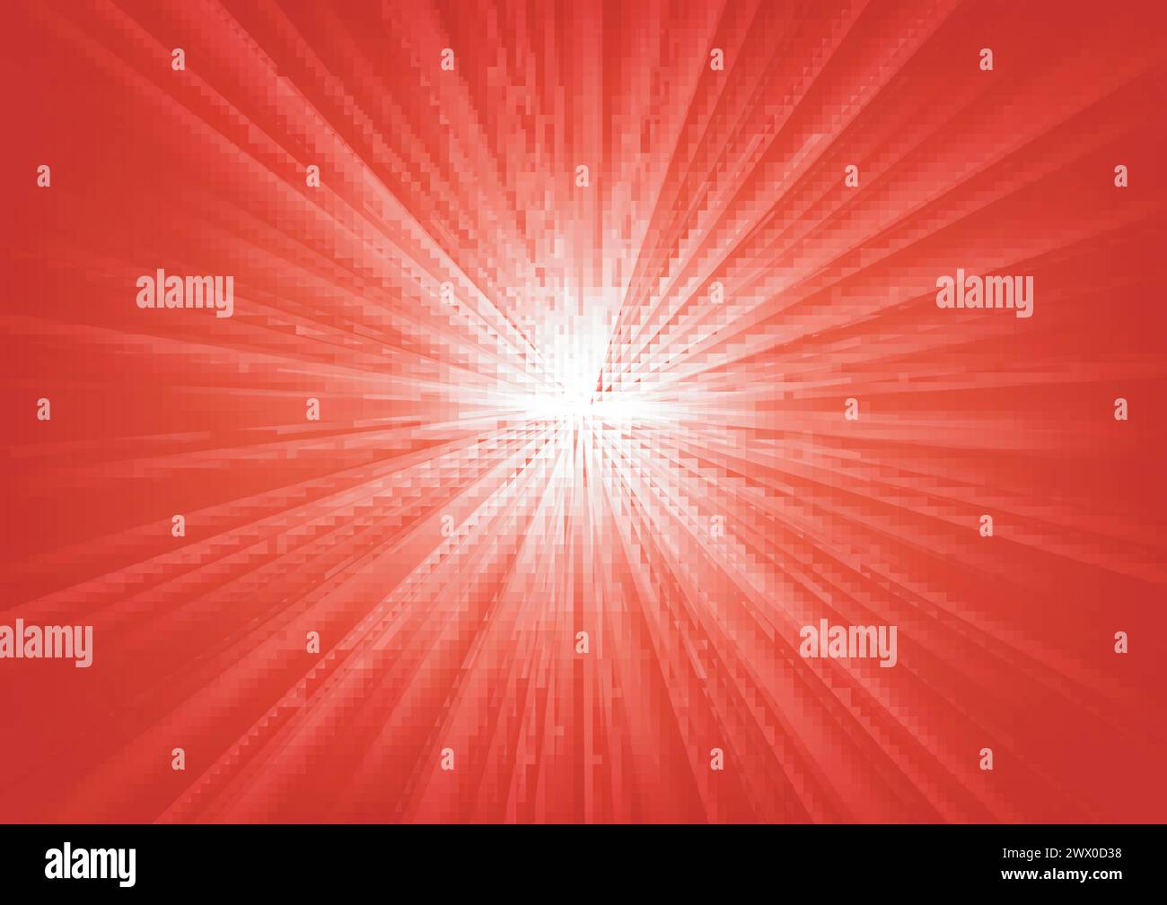 Red Light Shining On Bright Background, Vector Illustration Stock ...