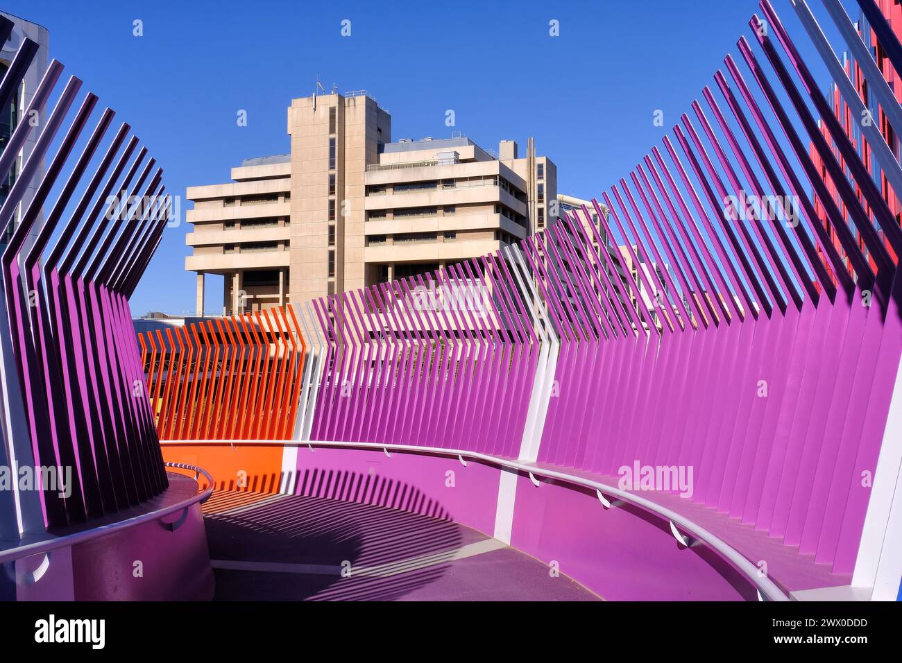 Colourful Koolangka Kids’ Bridge linking Perth Children’s Hospital and ...