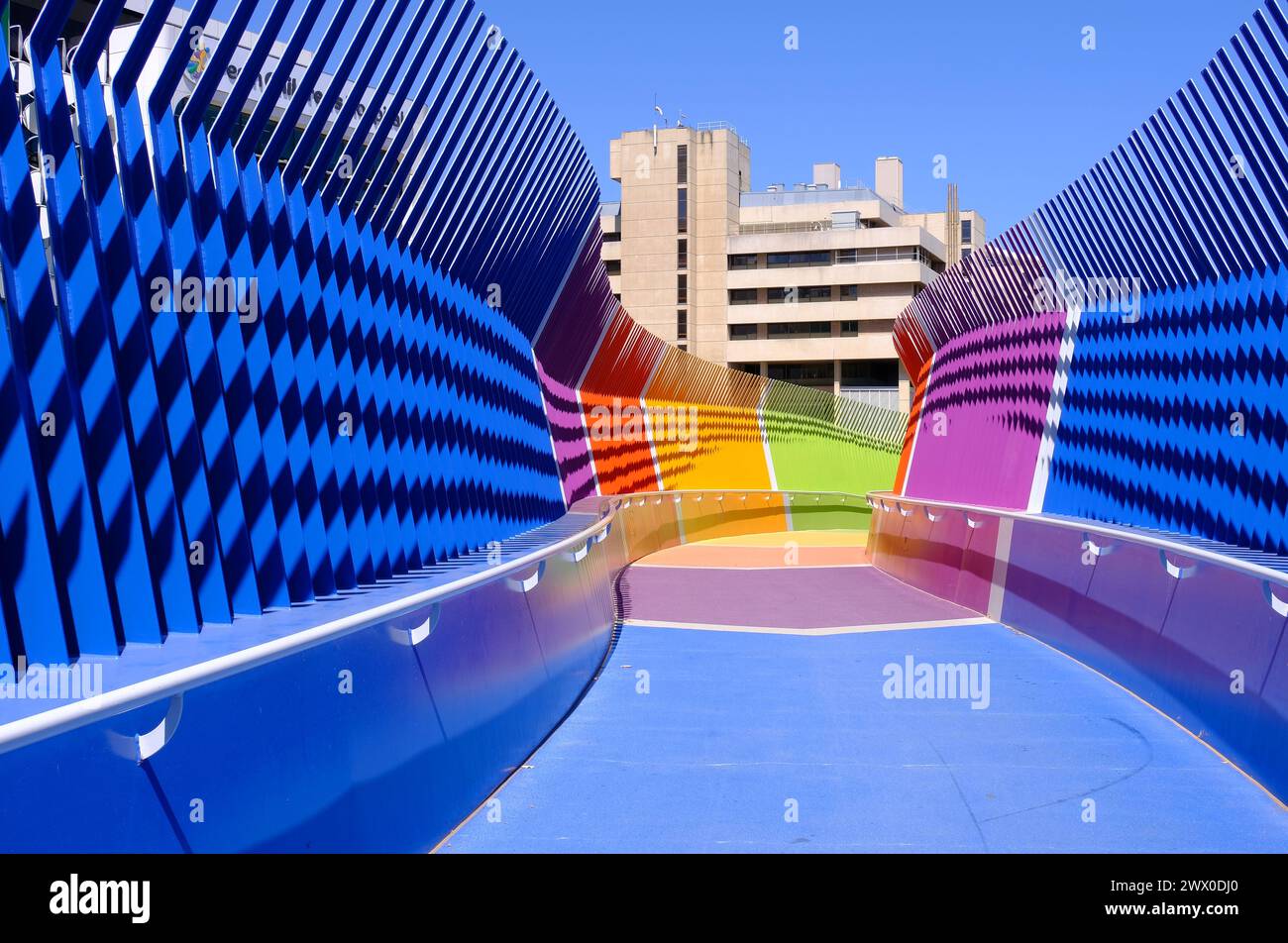 Colourful Koolangka Kids’ Bridge linking Perth Children’s Hospital and ...