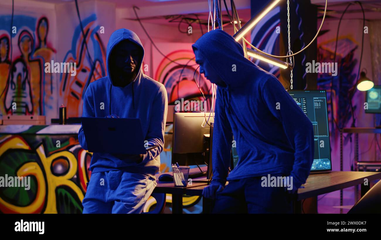 New member in hacking group receiving guidance from experienced rogue ...