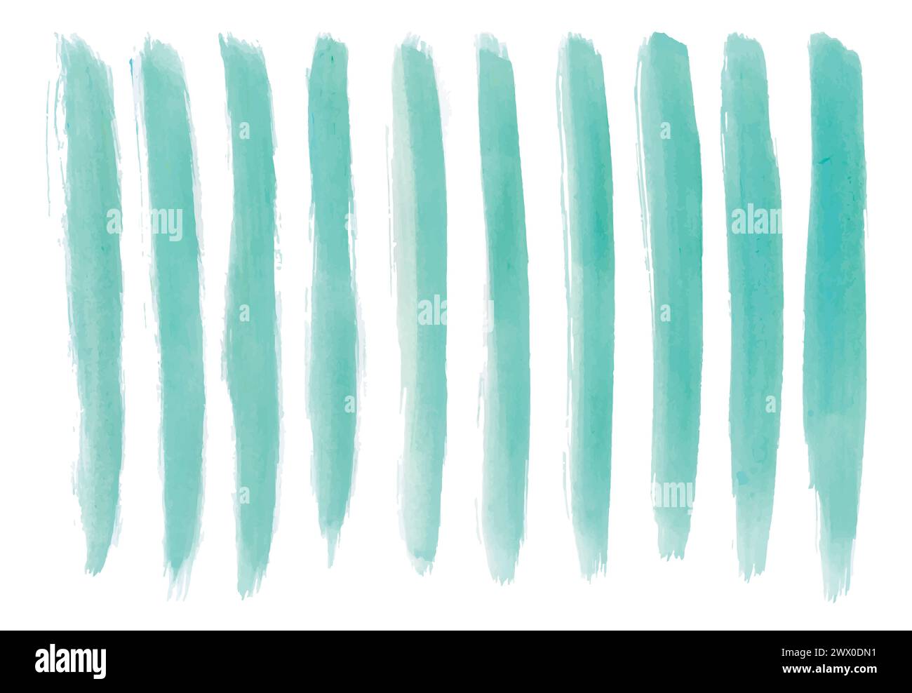Artistic Dark Sea Green Color Paint Hand Made Tracing From Sketch ...