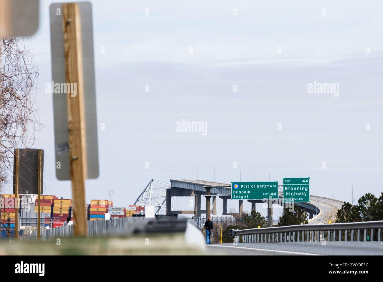 Baltimore, United States Of America. 26th Mar, 2024. The ruins of ...