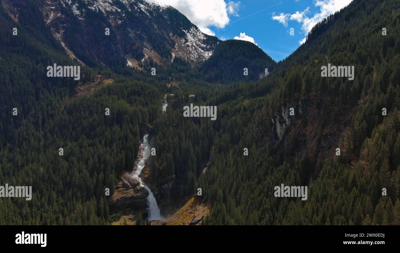 Krimml Waterfalls in Austrian Alps Stock Photo - Alamy