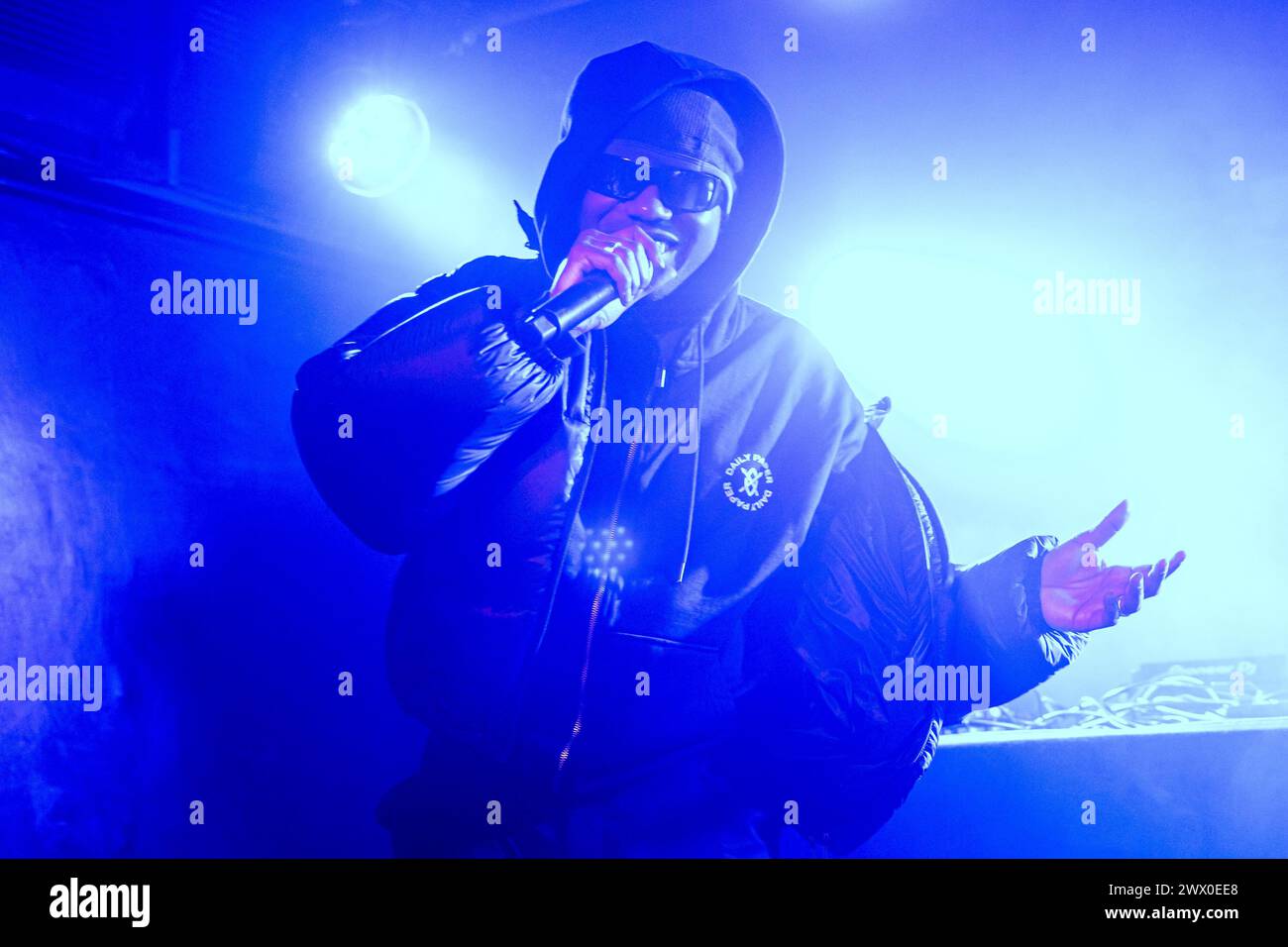Milano, Italy. 26th Mar, 2024. English rapper Lord Apex performs live ...