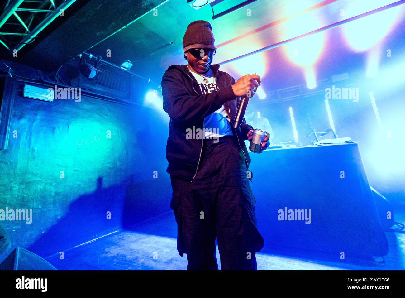 Milano, Italy. 26th Mar, 2024. English rapper Lord Apex performs live ...