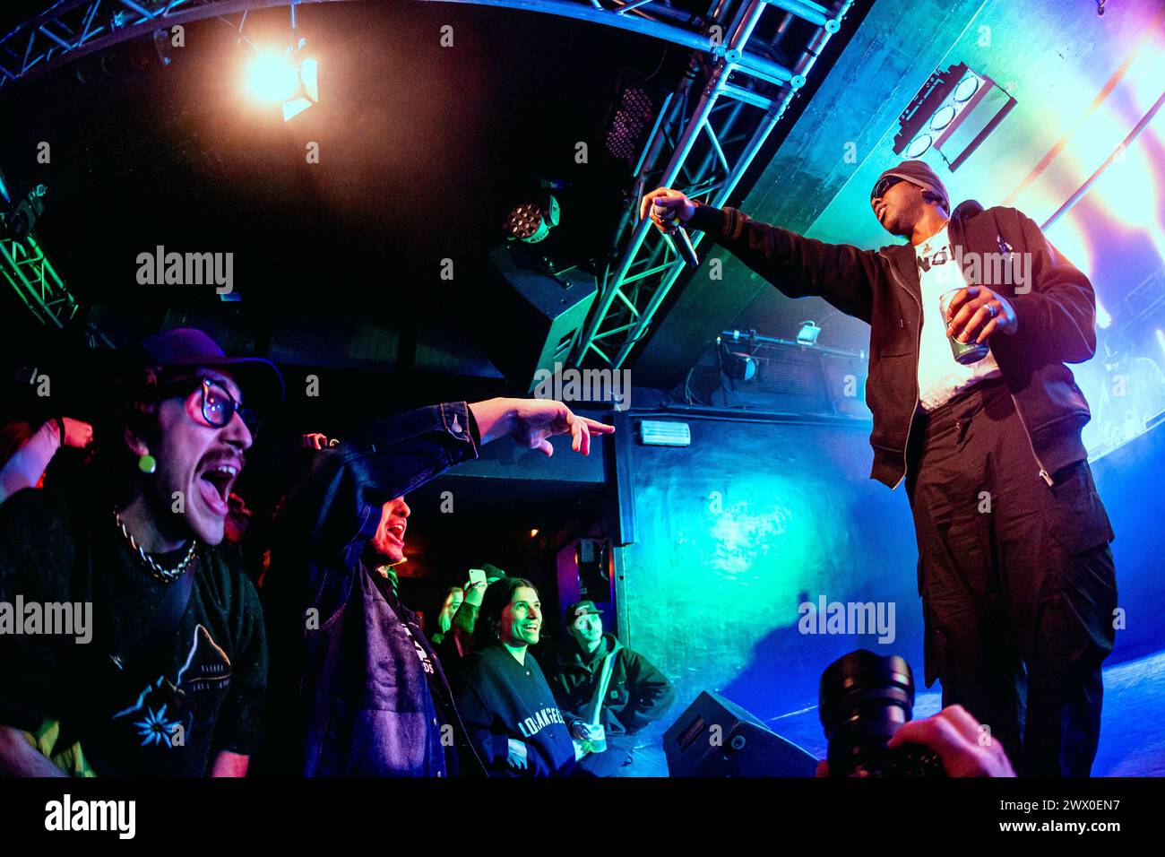 English rapper Lord Apex performs live at Circolo Magnolia in Milano ...