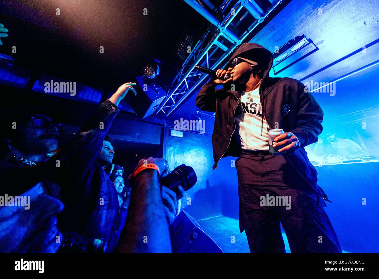 English rapper Lord Apex performs live at Circolo Magnolia in Milano ...