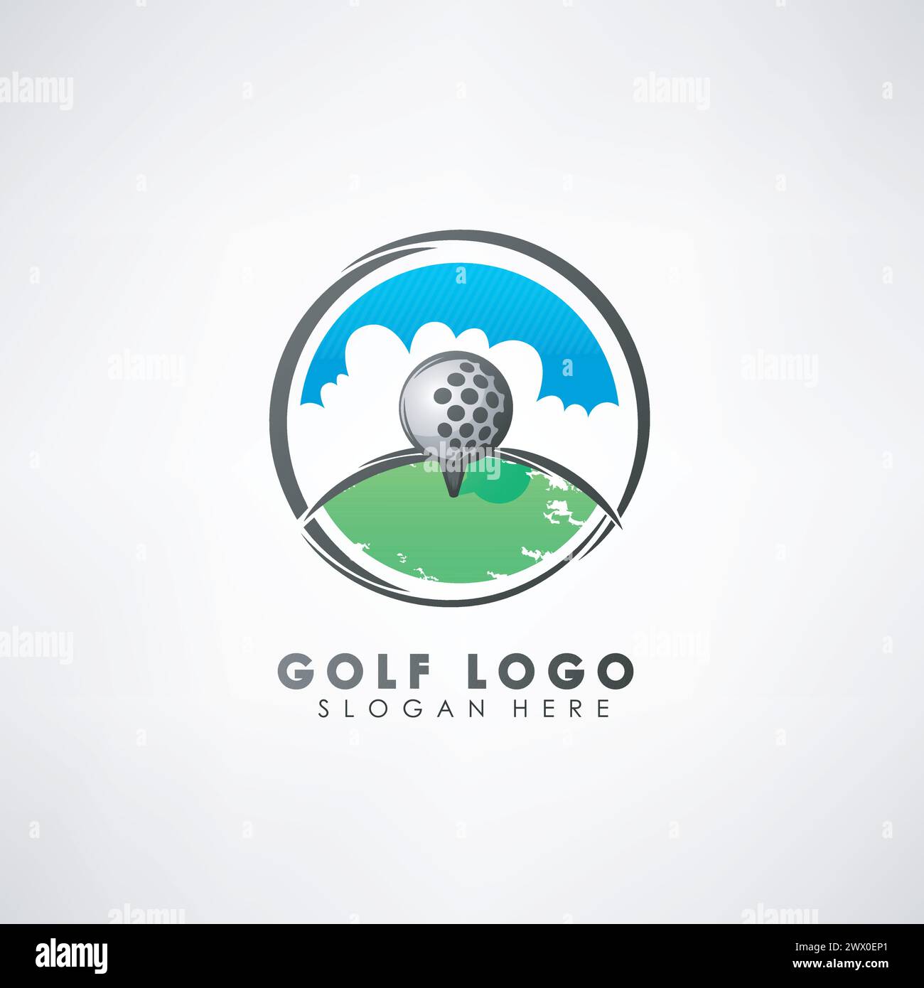Golf Concept Logo Template. Label For Golf Tournaments, Organization ...