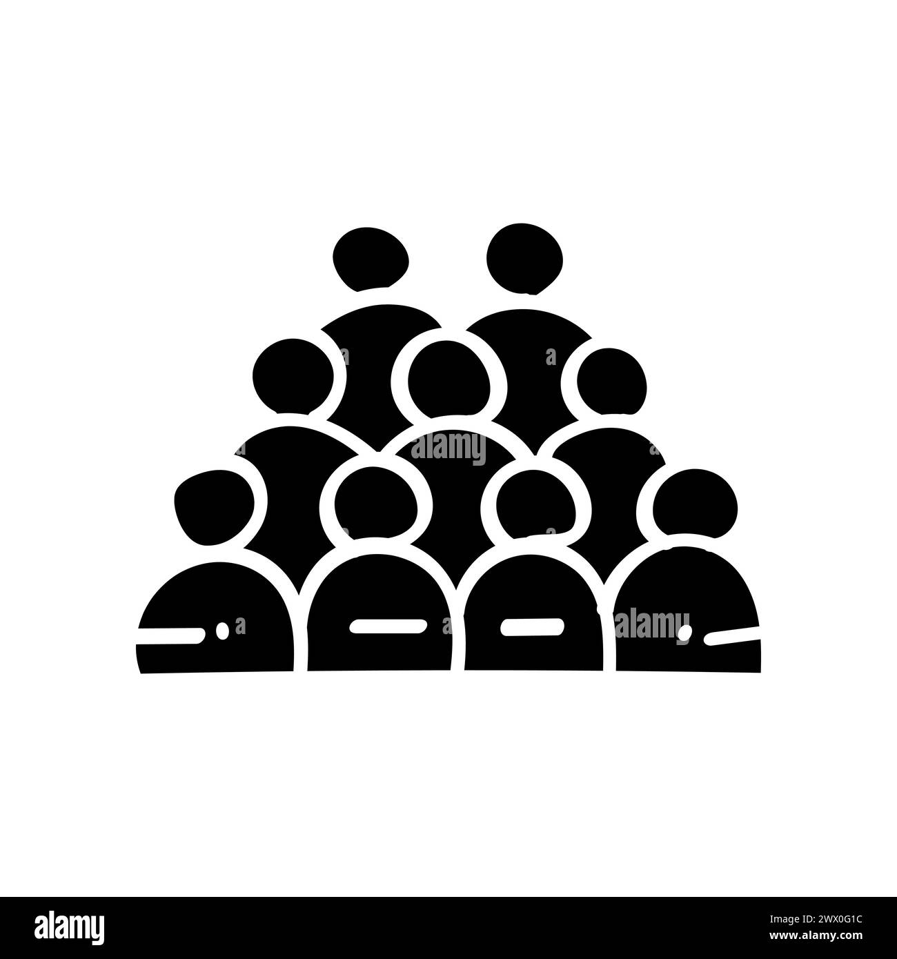 Crowd icon Black and White Stock Photos & Images - Alamy