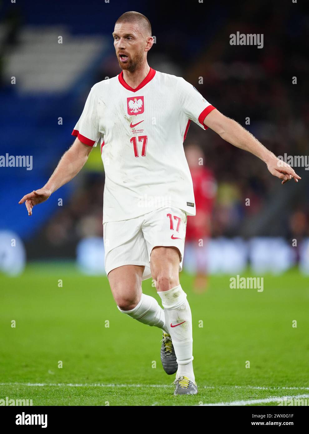 Poland's bartosz salamon during the uefa euro 2024 qualifying play off ...