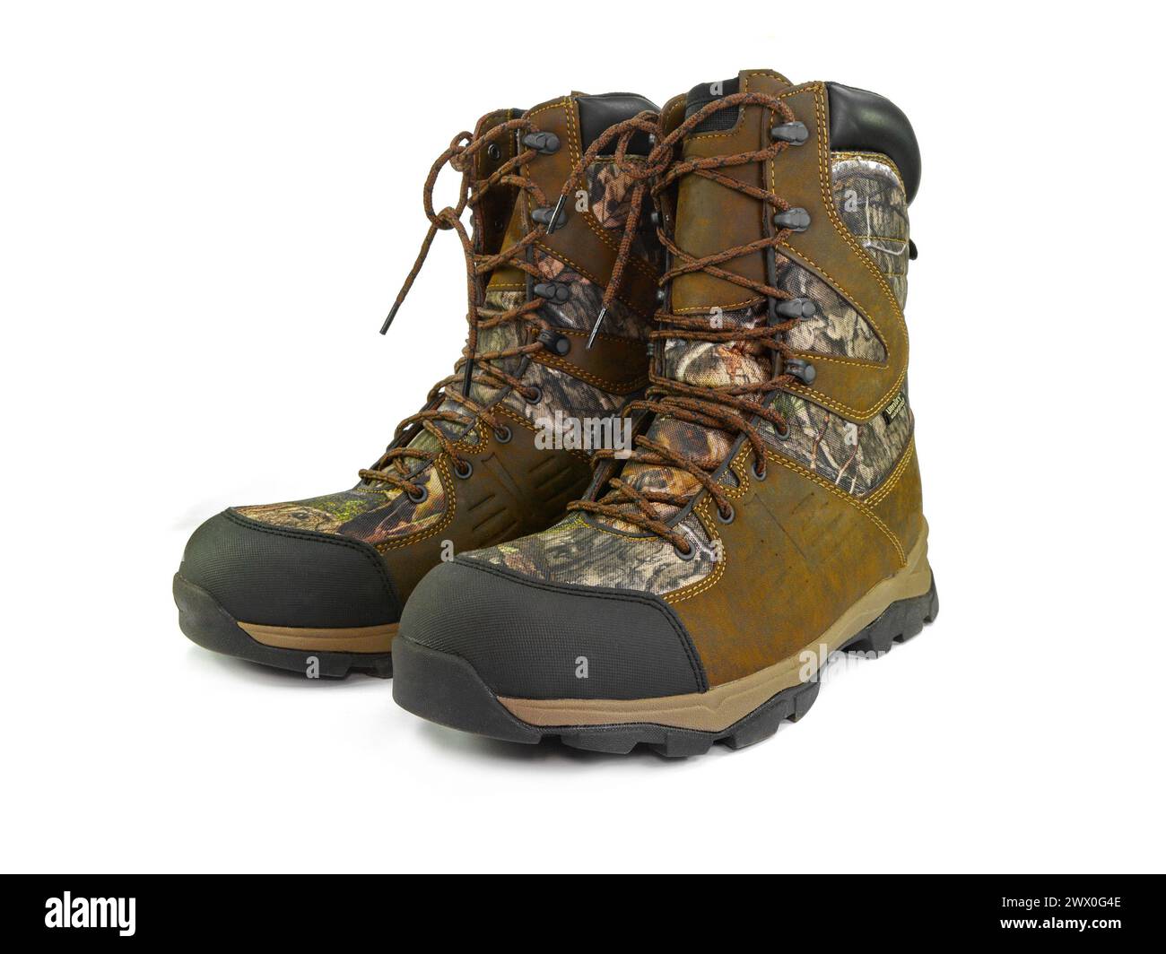 Camouflage hunting boots Cut Out Stock Images & Pictures - Alamy
