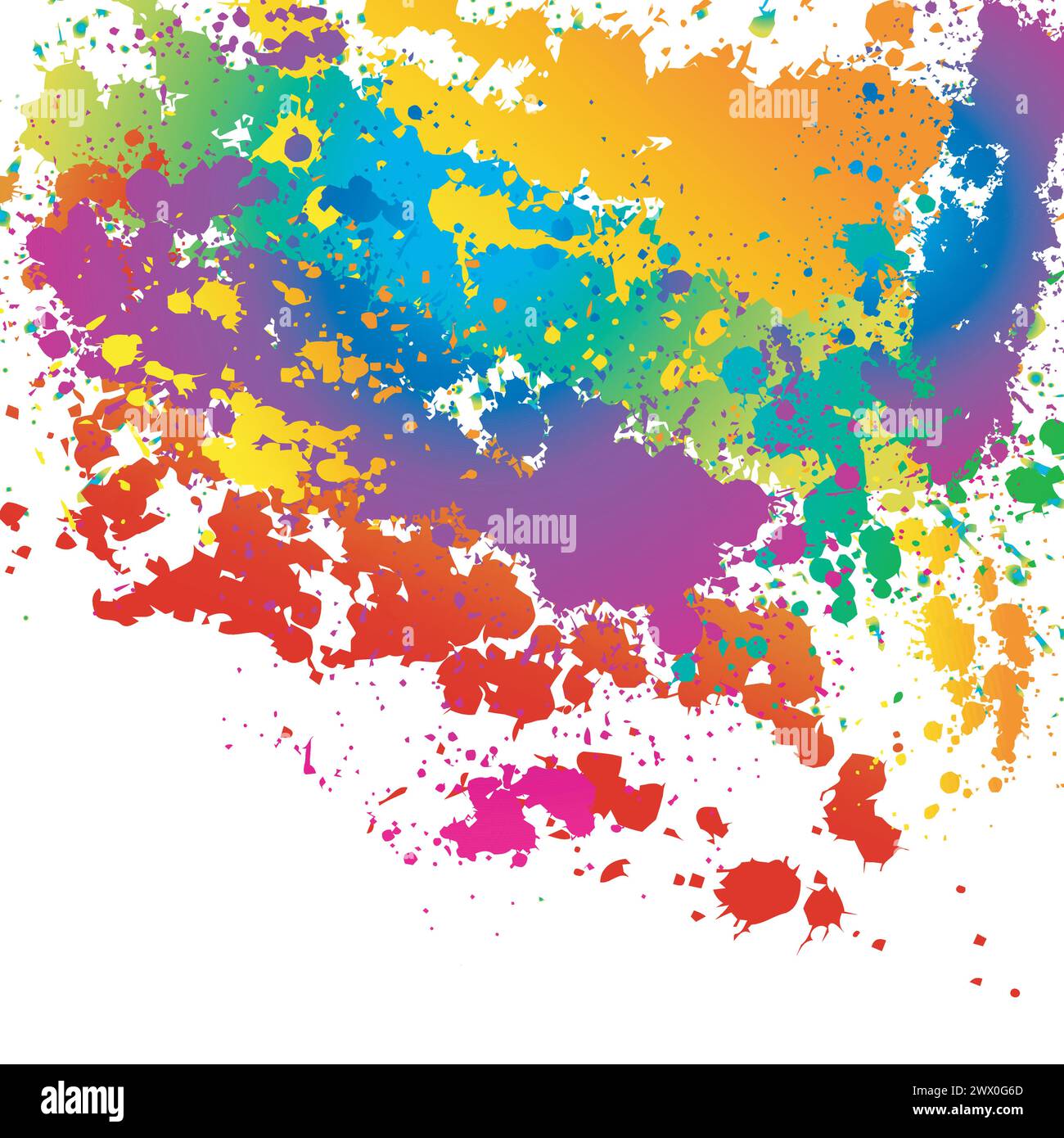 Colorful Splashes Background, Vector Illustration Stock Vector Image ...