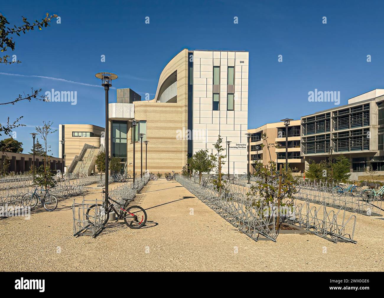 Santa Barbara, California, USA - March 17, 2024: UCSB, East facade of ...