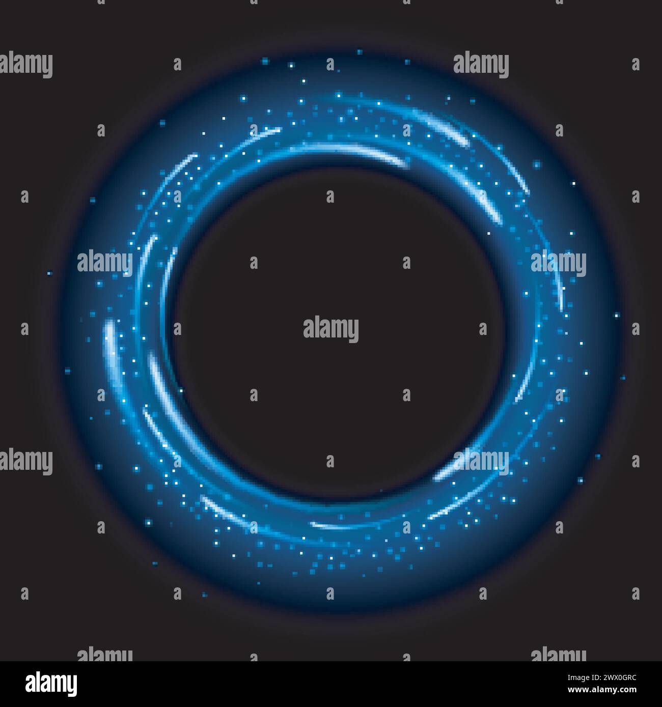 Round Blue Light Shiny with Sparkles, Suitable For Product Advertising ...