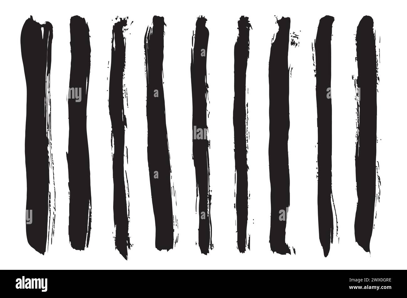 Artistic Paint Hand Made Tracing From Sketch, Vector Illustration Stock ...