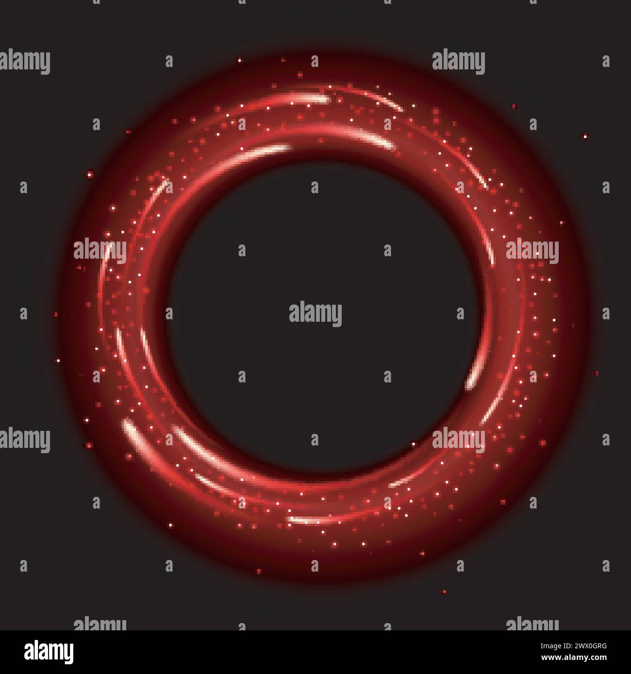 Round Red Light Shiny with Sparkles, Suitable For Product Advertising ...