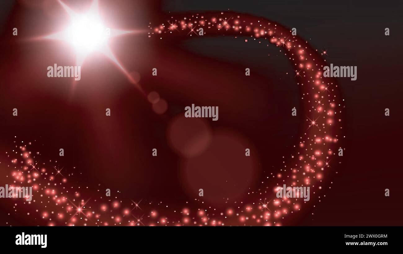 Beautiful glowing magic particle trail hi-res stock photography and images - Alamy