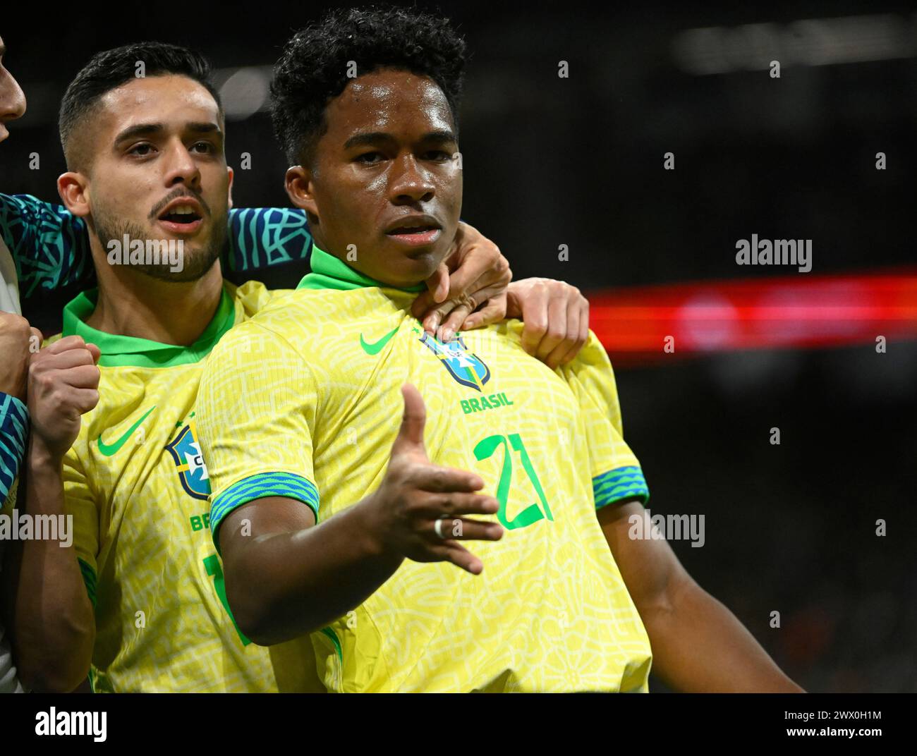 Madrid-Spain, March 26, 2024, Player Endrick of the Brazilian football ...