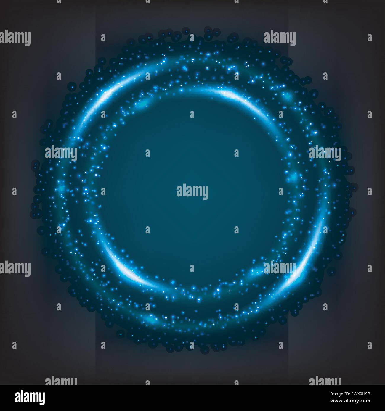 Round Blue Light Shiny with Sparkles, Suitable For Product Advertising ...