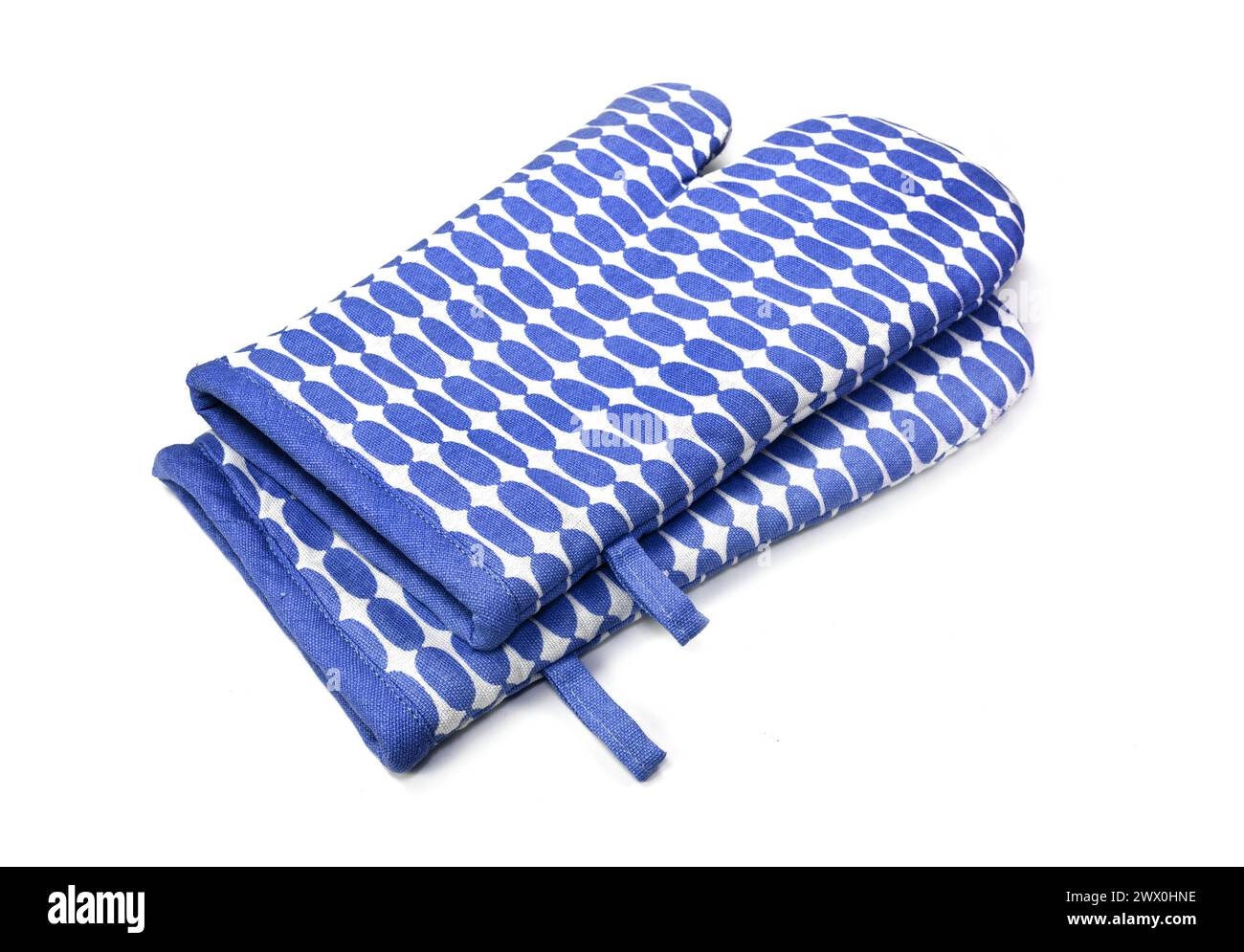 Kitchen protective glove isolated on white background. Oven gloves ...