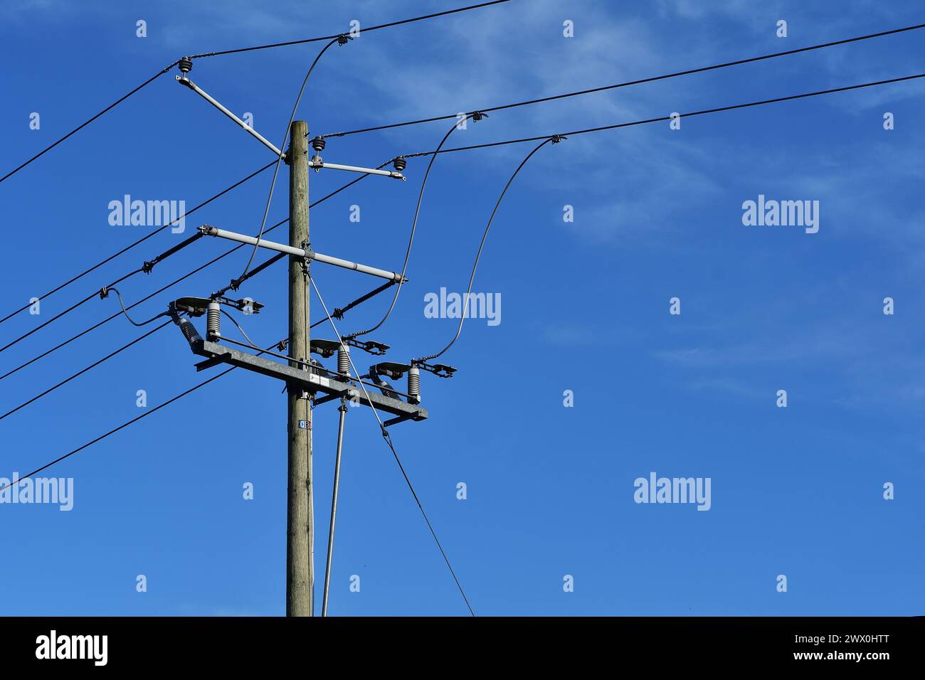 Wooden transmission tower hi-res stock photography and images - Alamy