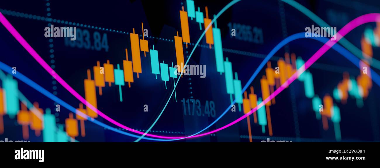 Stock market chart, lines and data. Stock market chart, lines and data ...
