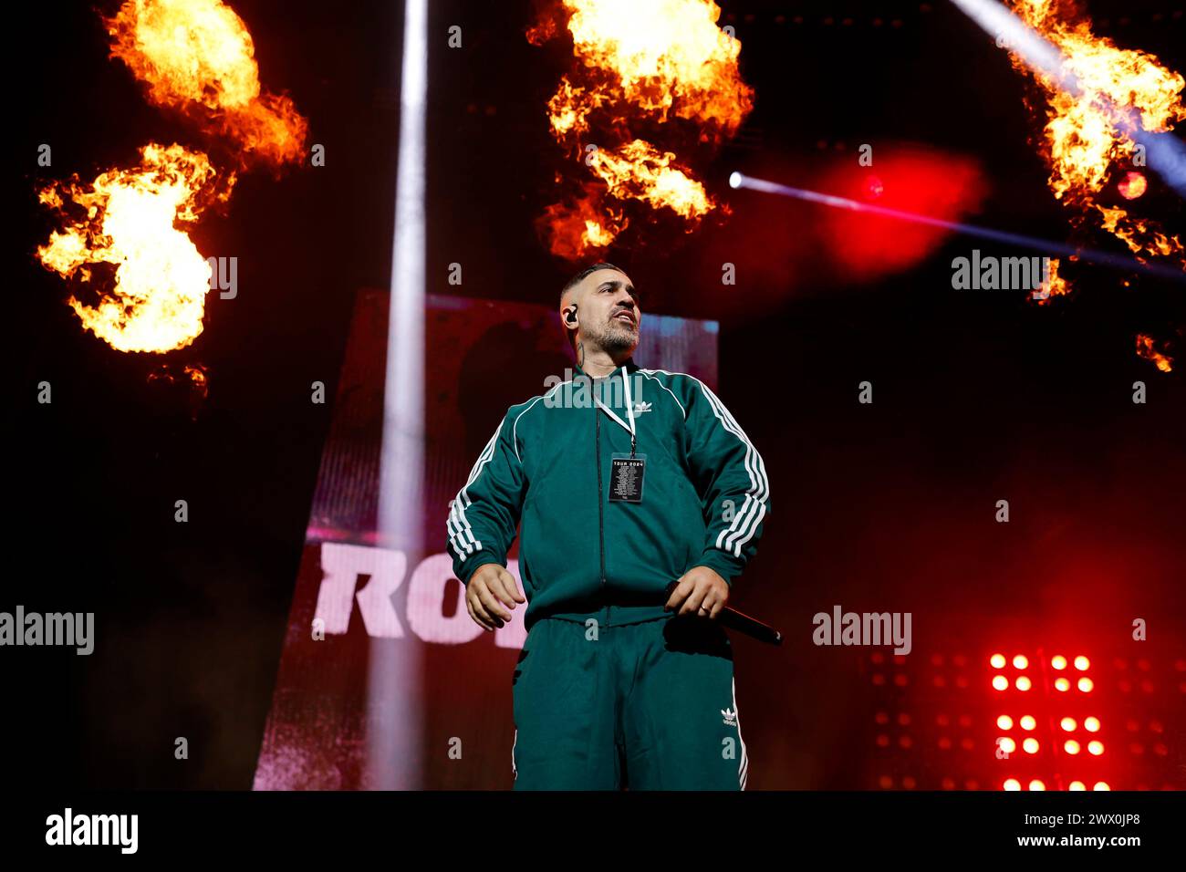 Rapper Bushido bei seinem Auftritt im Rahmen der Tour König für immer ...