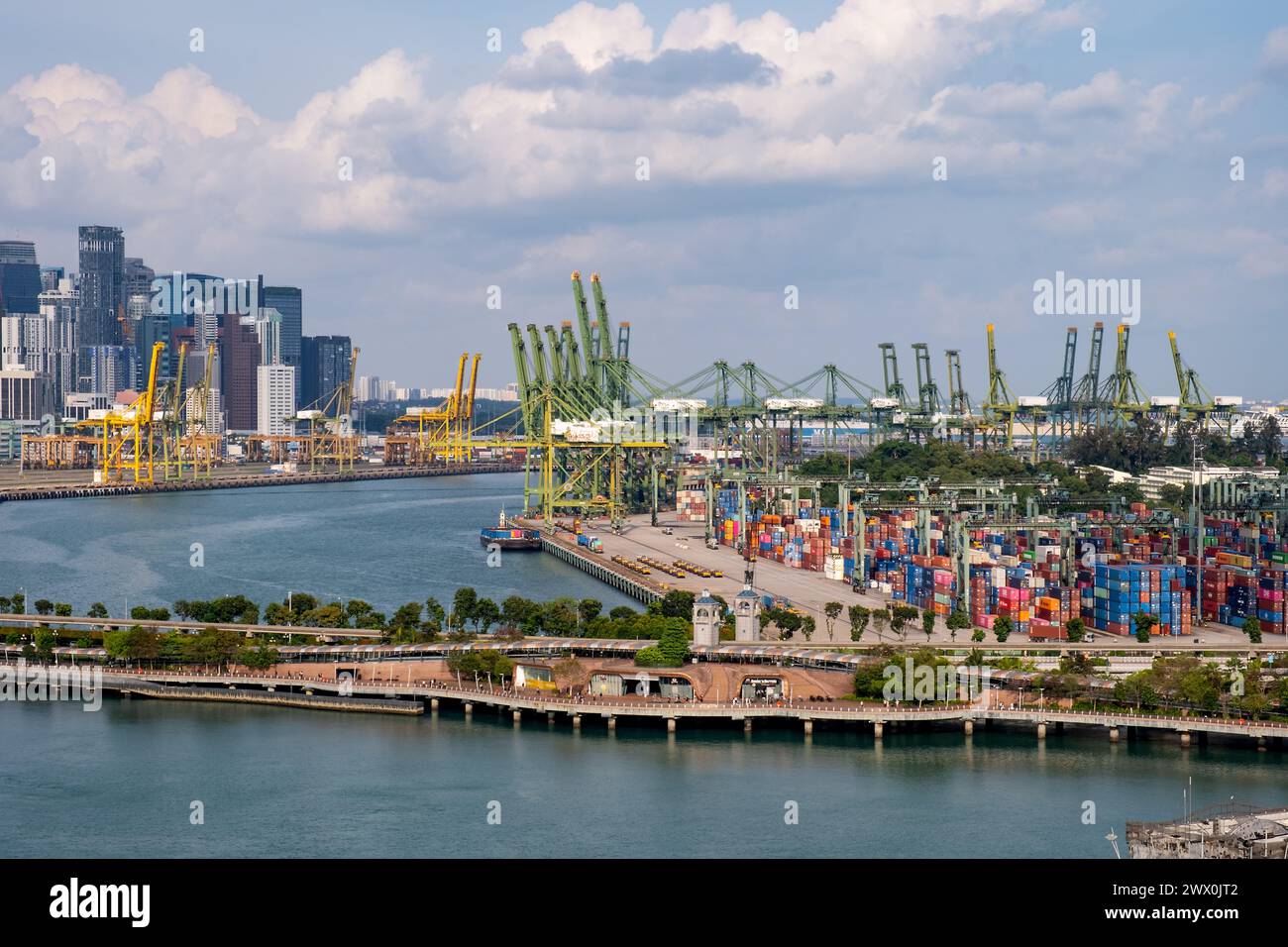 Brani Container Terminal Singapore Stock Photo - Alamy