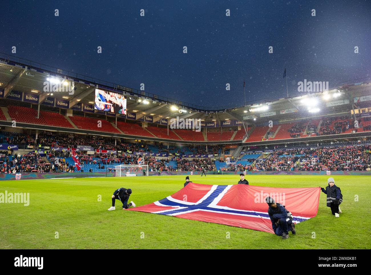 Oslo, Norway, March 26th 2024: General view inside the stadium before ...