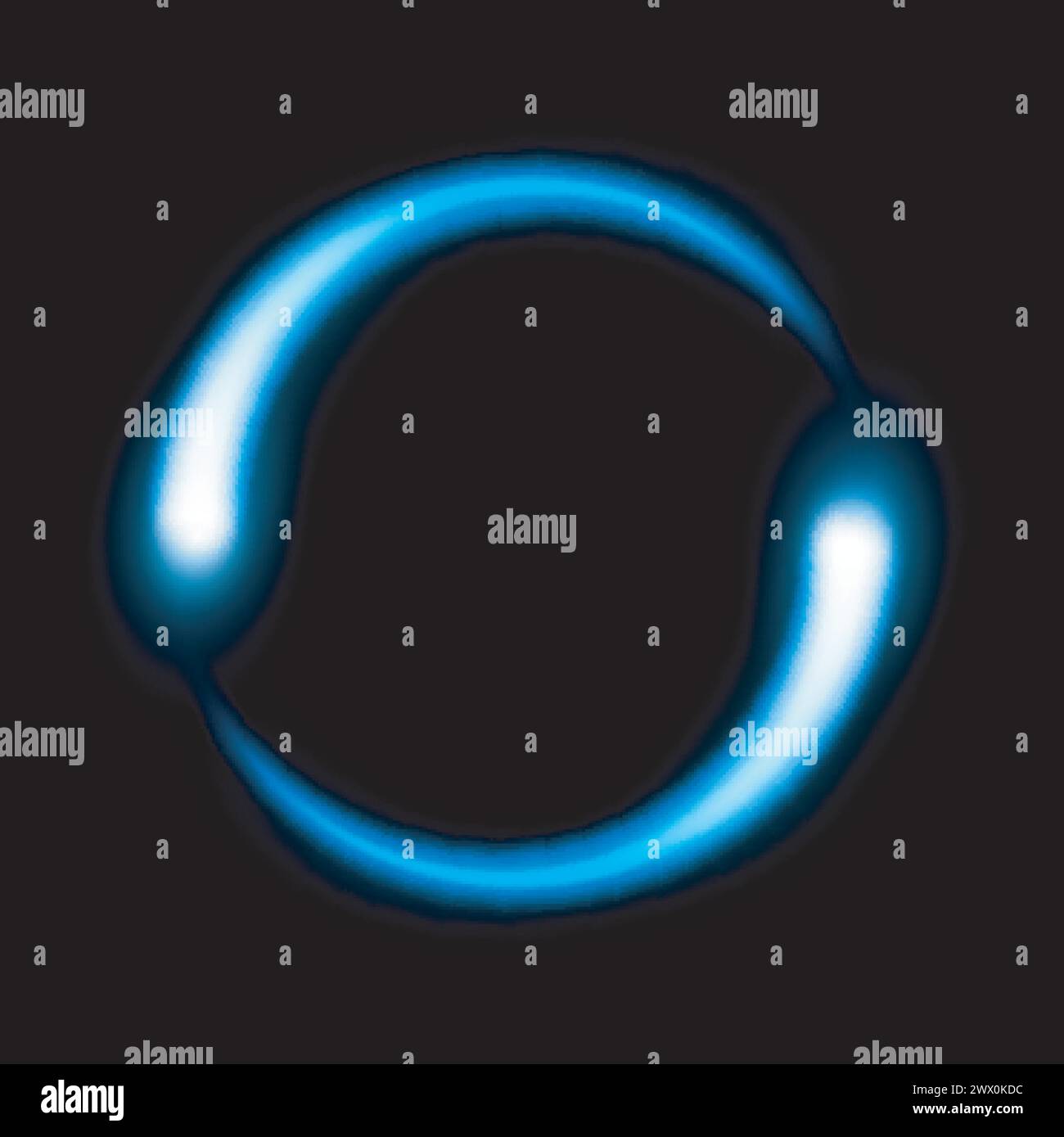 Round Blue Light Twisted, Suitable For Product Advertising, Product ...