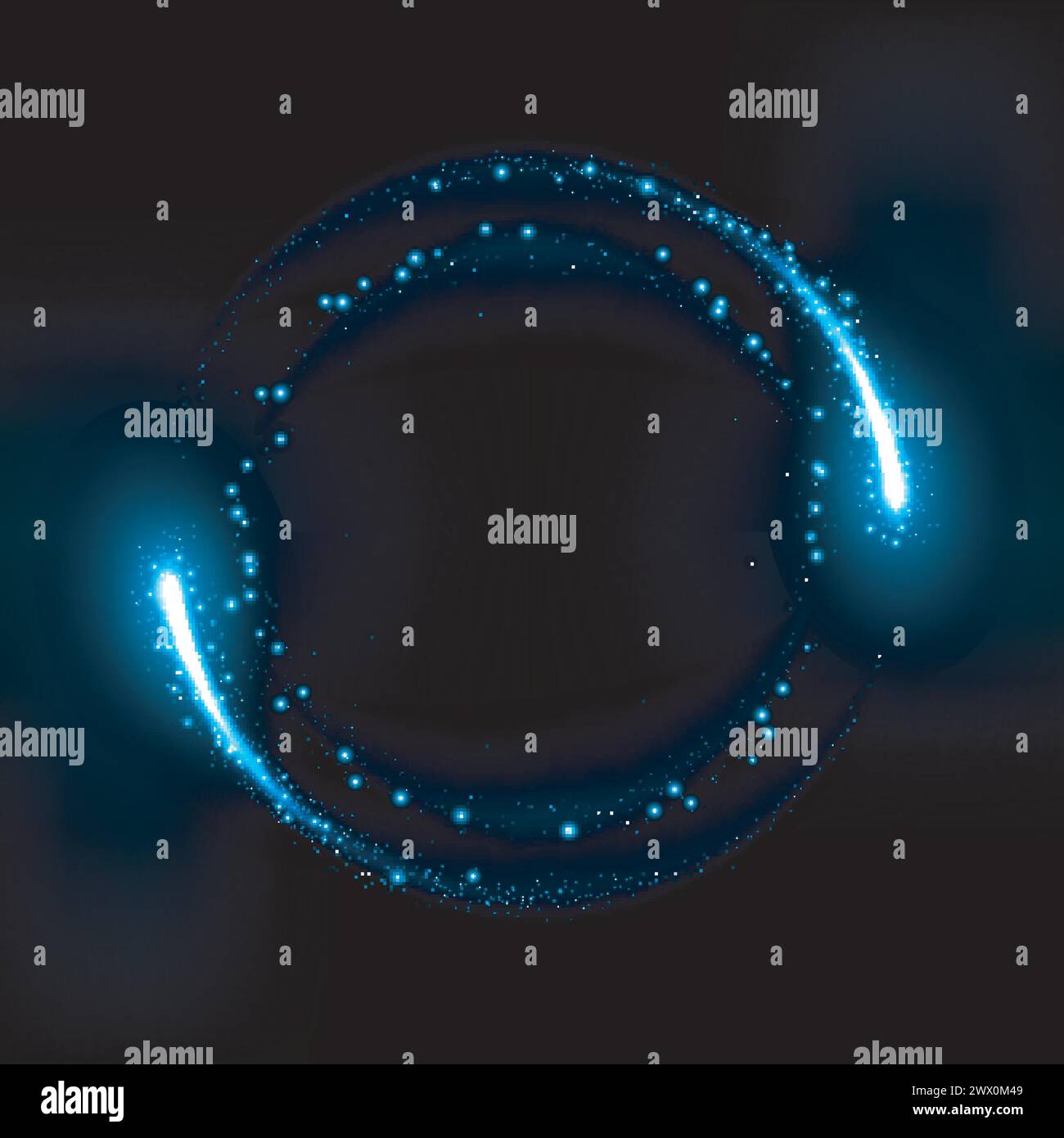 Round Blue Shiny with Sparks, Suitable For Product Advertising, Product ...