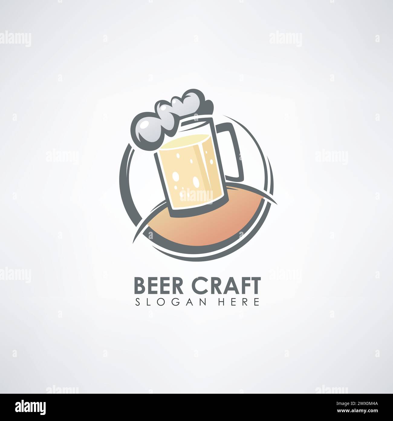 Beer Craft Concept Logo Template. Label Template Or Symbol, Vector ...