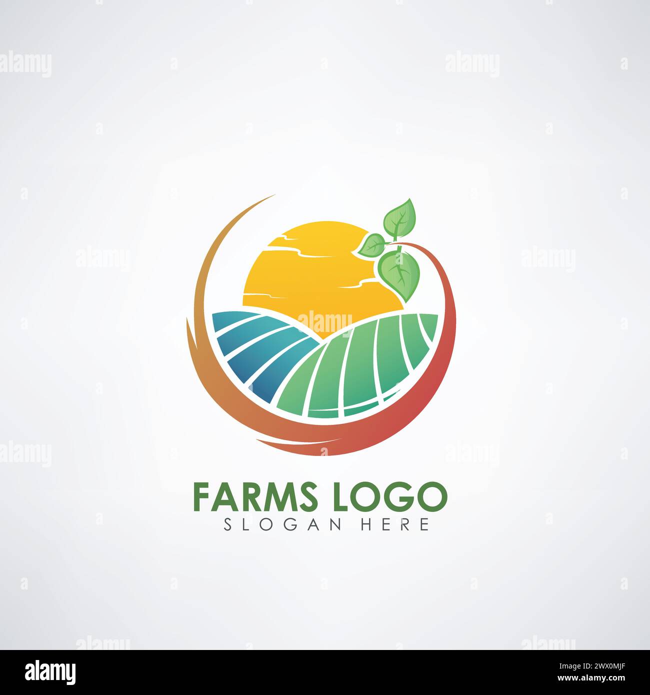 Farm Concept Logo Template. Label For Natural Farm Products, Vector ...