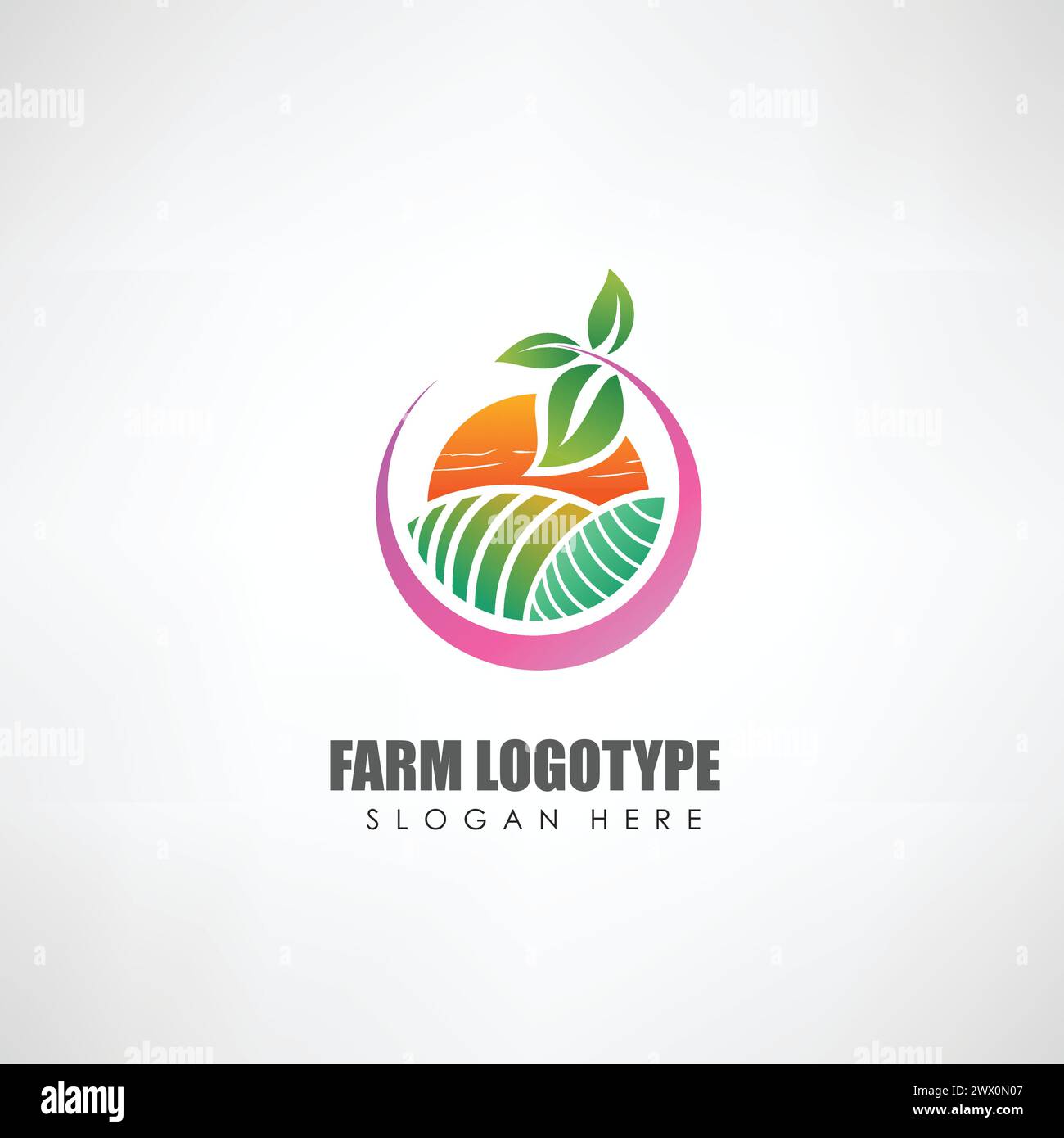 Farm Concept Logo Template. Label For Natural Products, Eco Culture ...