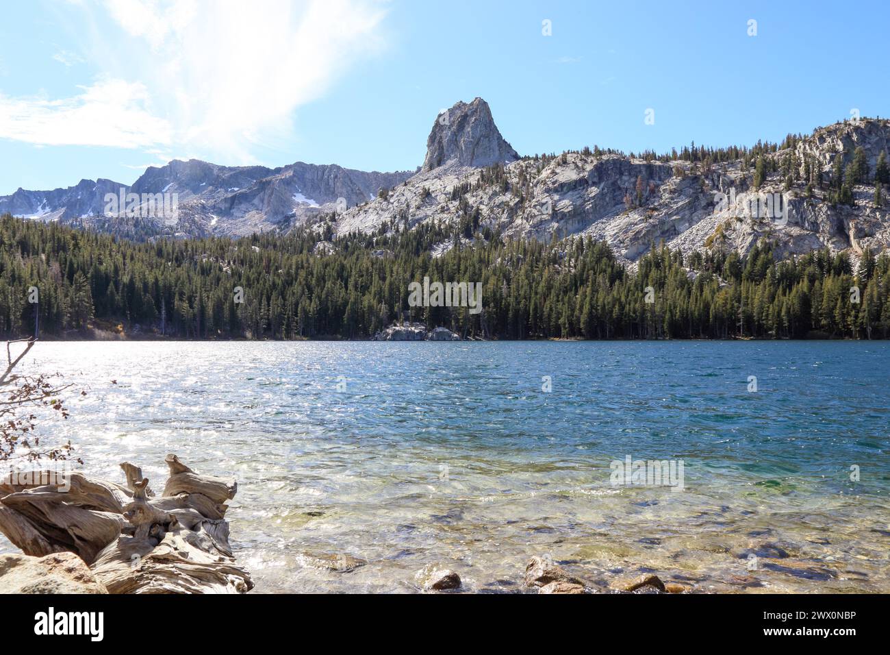 Sunny afternoon at Lake Mamie, Mammoth Lakes California Stock Photo - Alamy