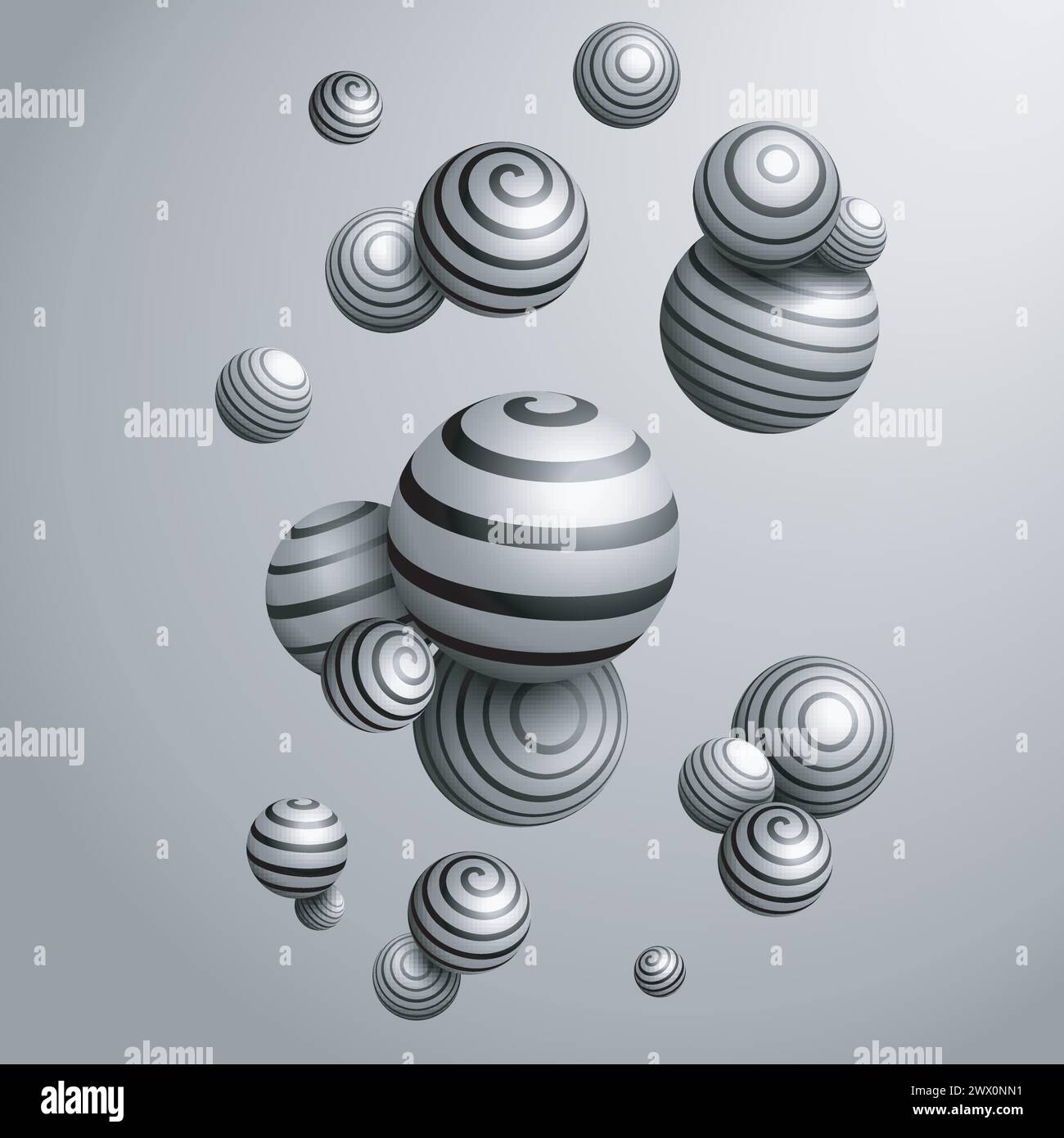 Abstract Decorative Balls. 3D, Vector Illustration Stock Vector Image ...