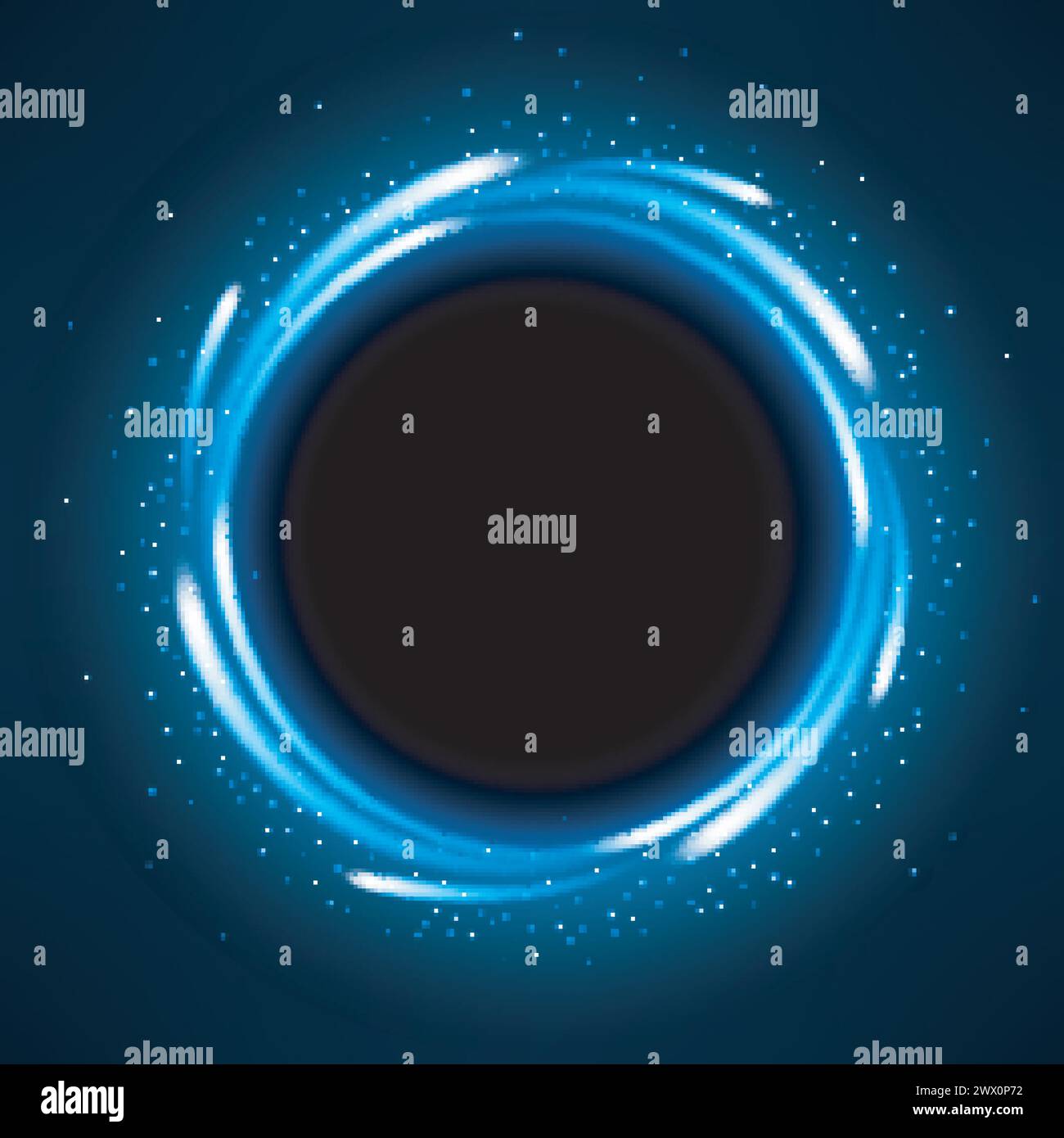 Round Blue Light Shiny with Sparkles, Suitable For Product Advertising ...