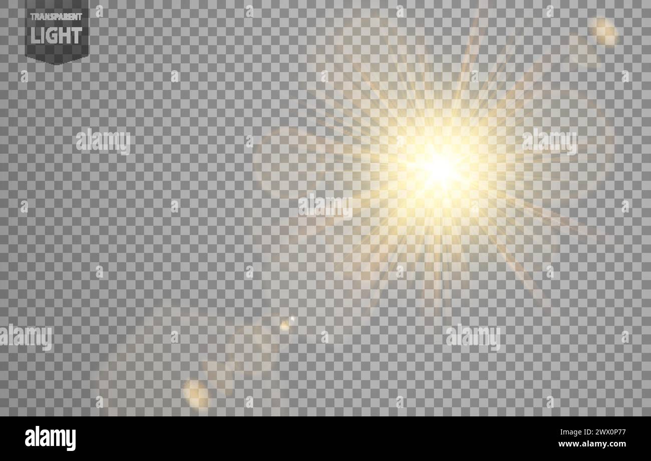 Abstract Sun Shines with Lens Flare and Blur in Motion Glow Glare ...