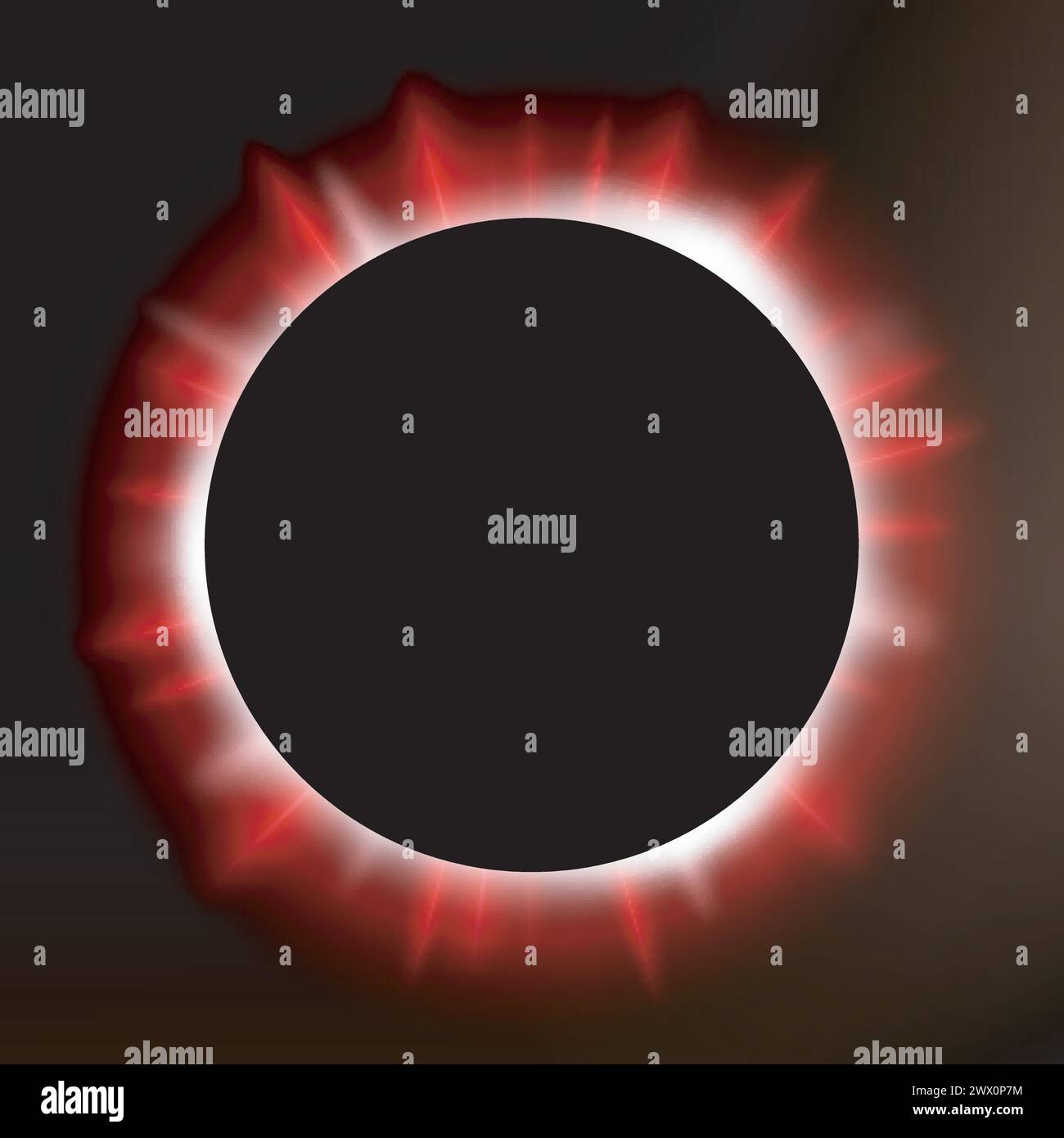 Red Eclipse, Suitable For Product Advertising, Natural Events, Horror ...