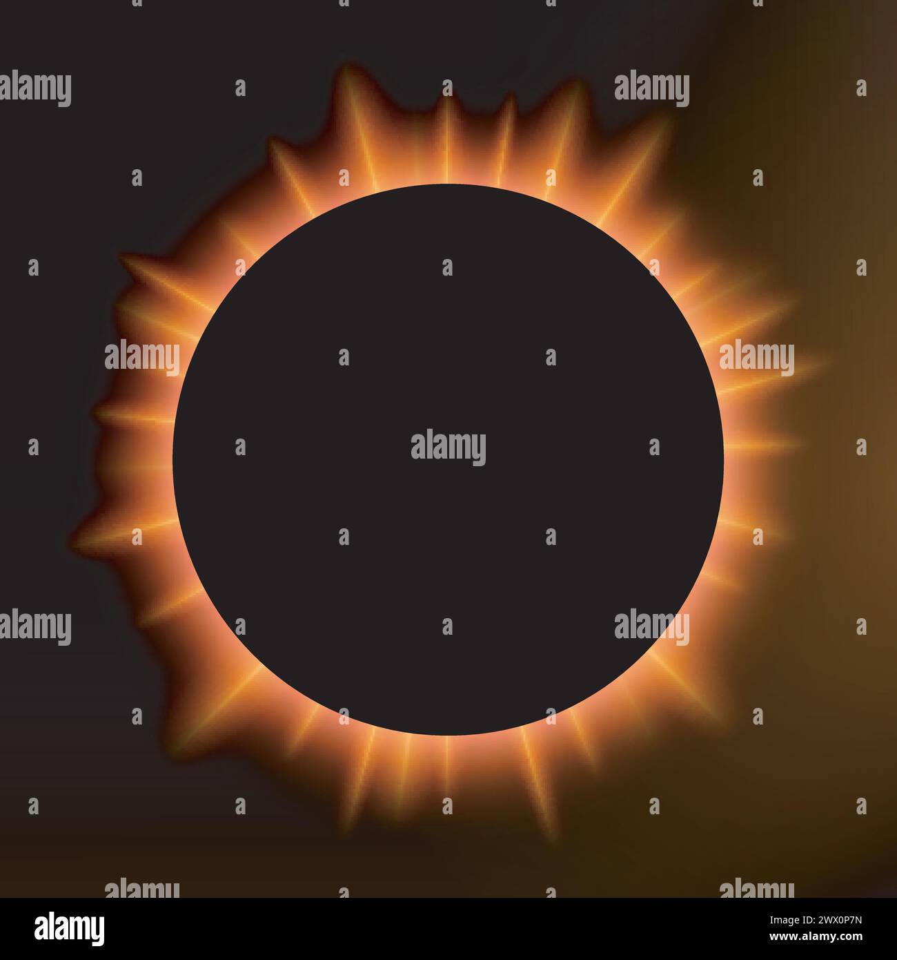 Orange Eclipse, Suitable For Product Advertising, Natural Events ...