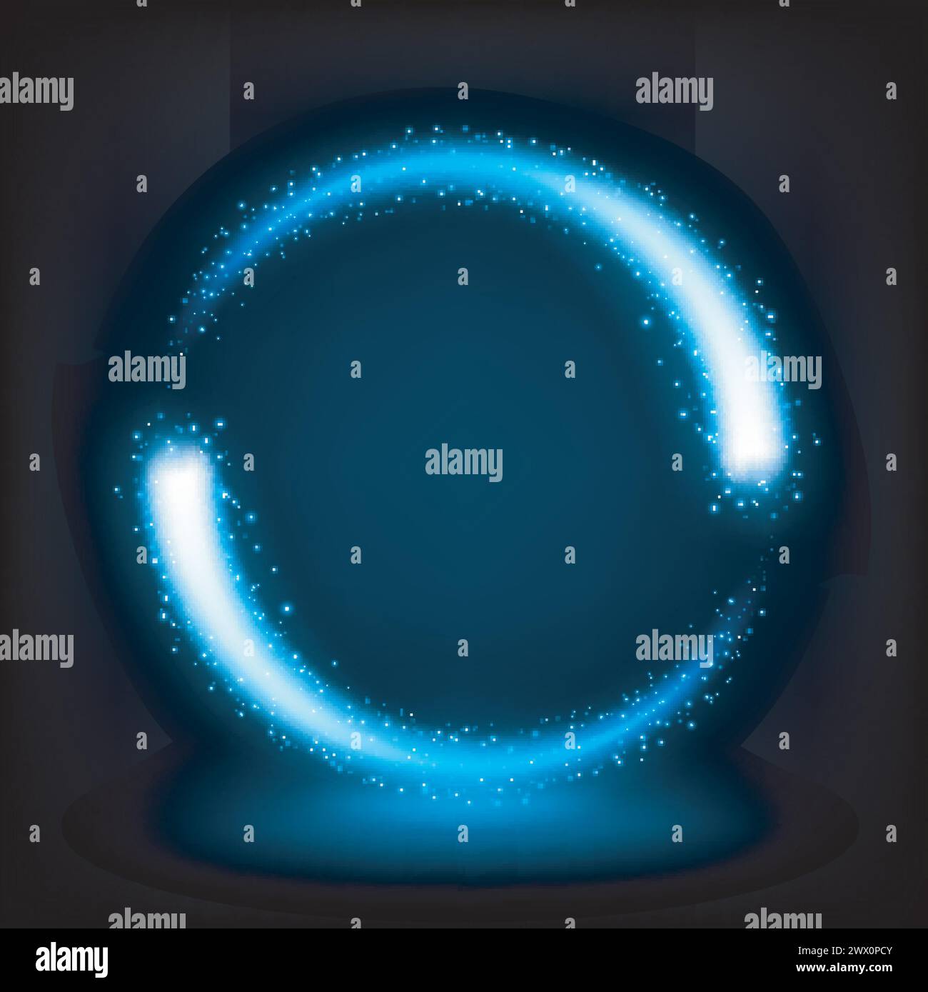 Rotating blue light shiny with sparkles, Suitable for product ...