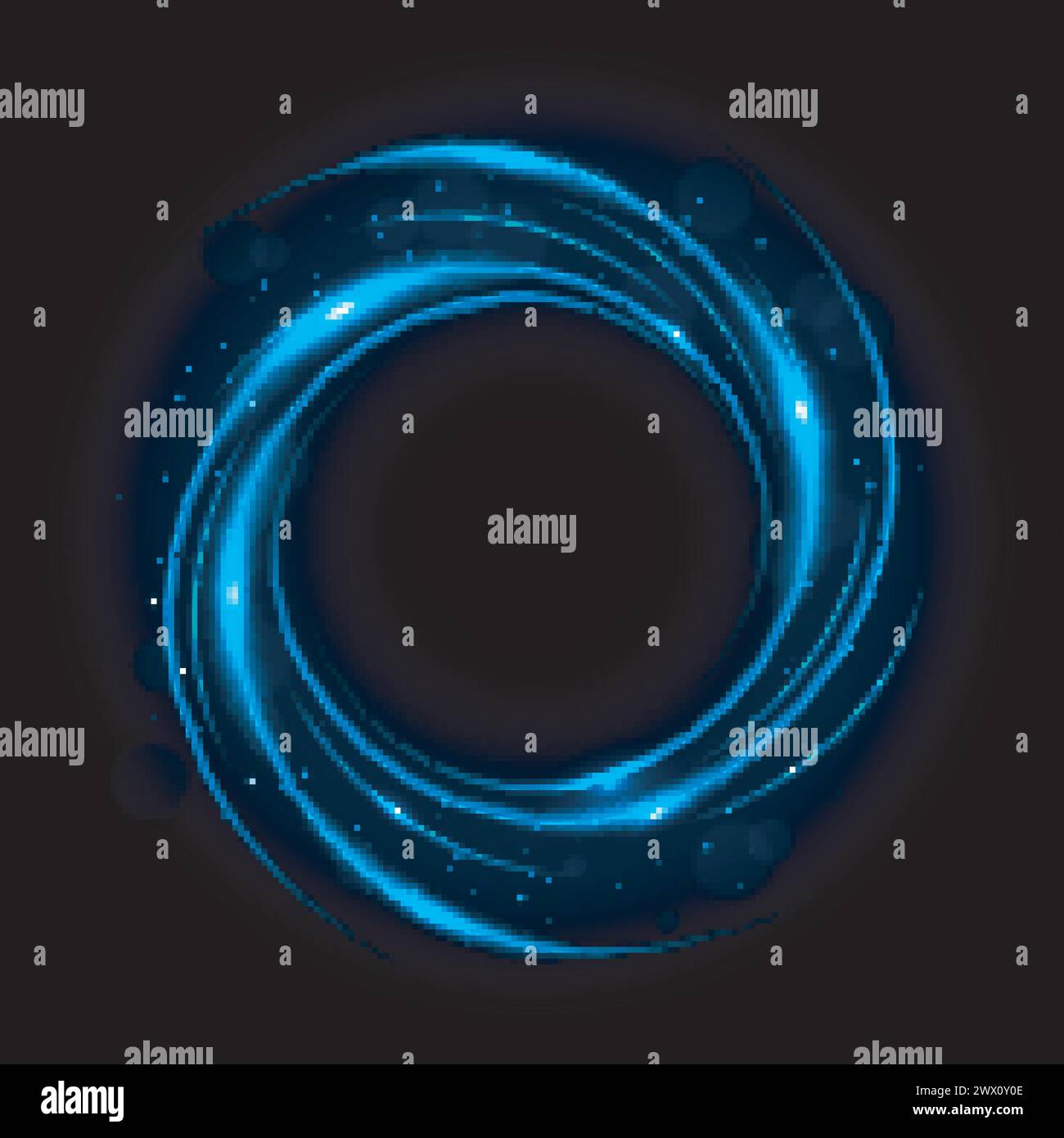 Round Blue Light Twisted, Suitable For Product Advertising, Product ...