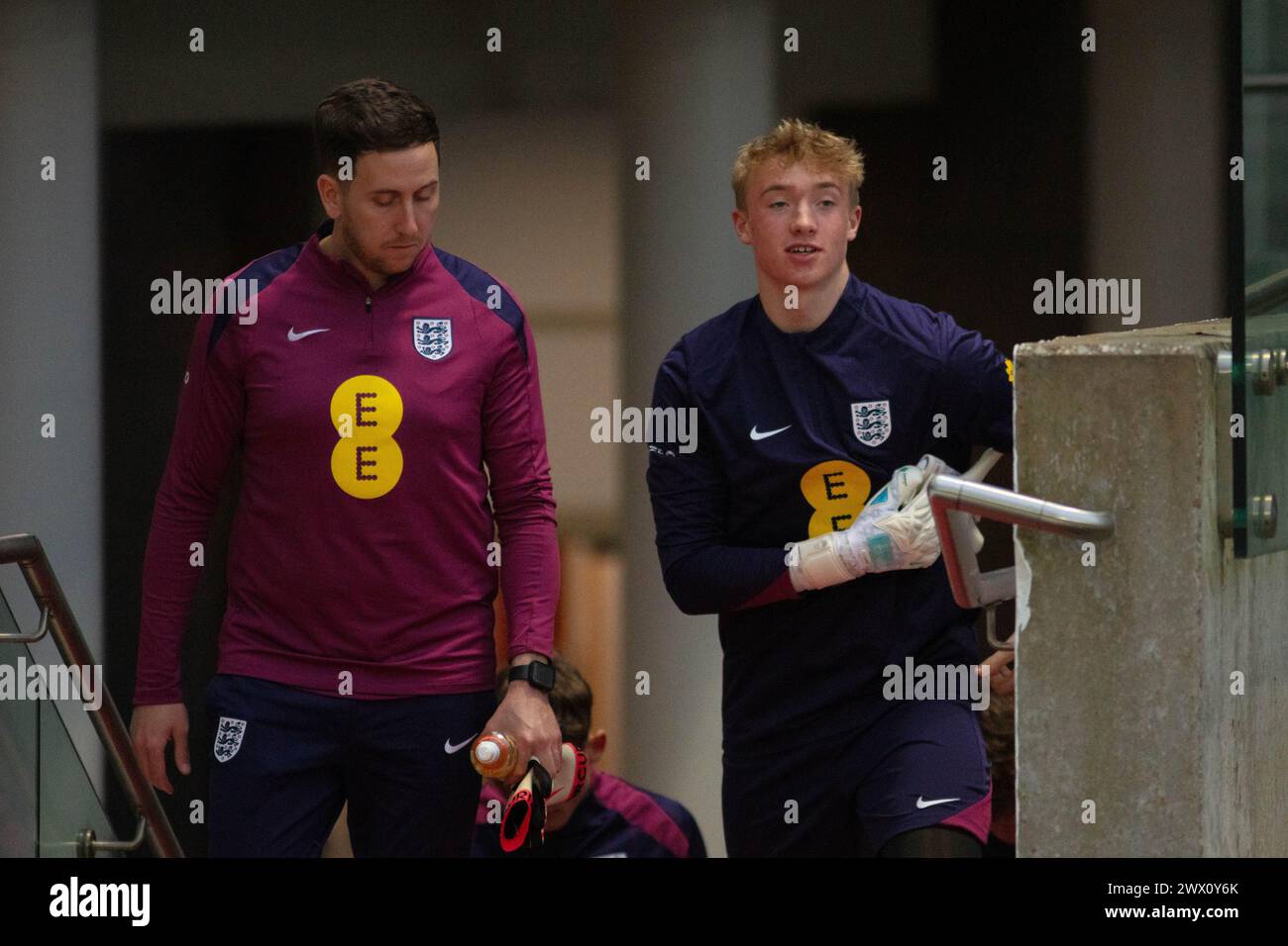 St Georges Park, UK. 26th Mar, 2024. Spike Brits (1) 2nd goalkeeper for ...
