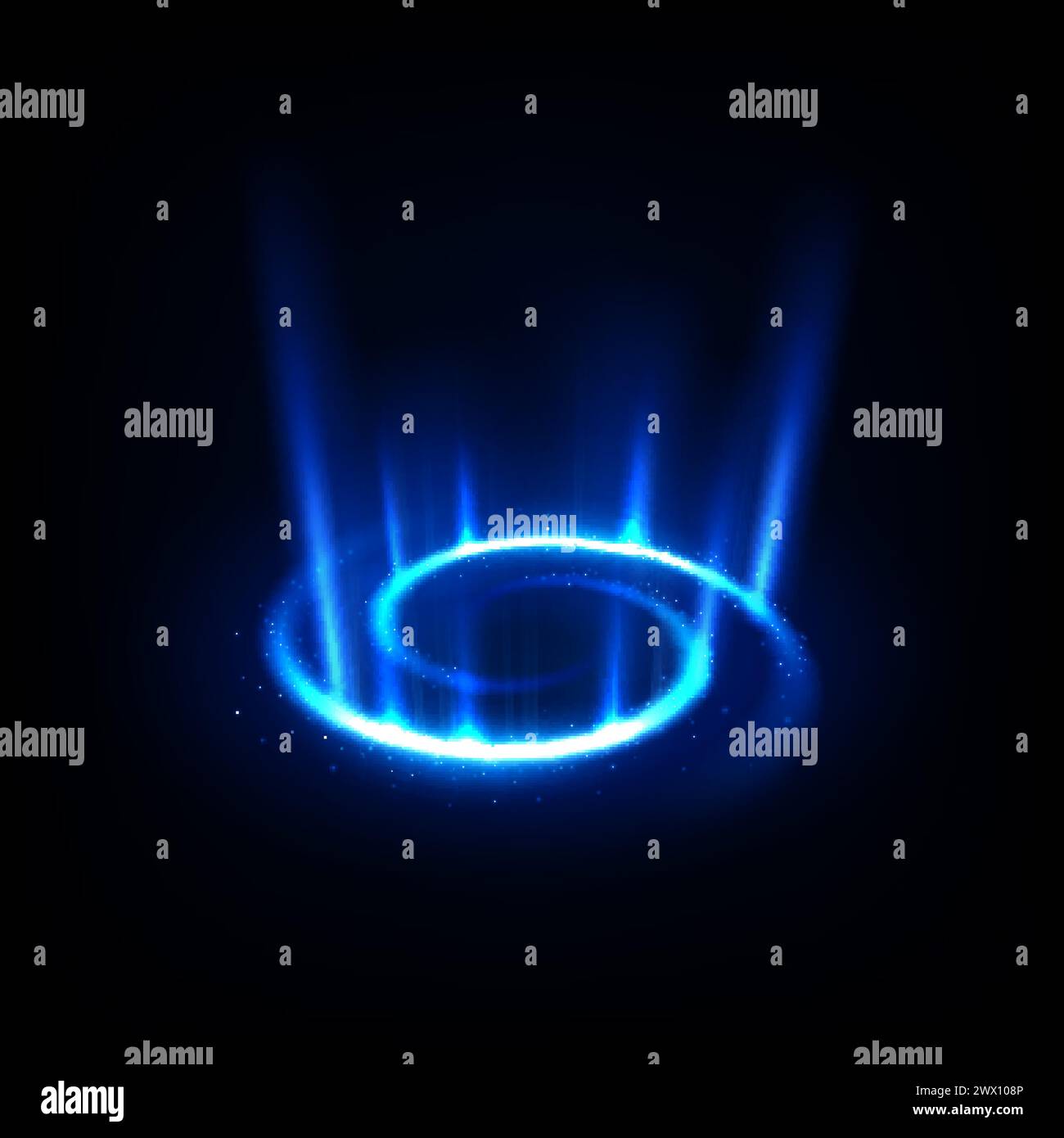 Rotating Blue Spiral with Sparkles. Suitable For Product Advertising ...
