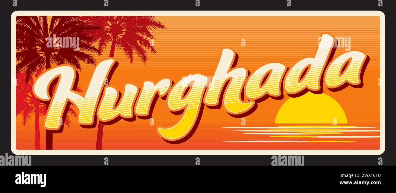 Egypt red sea hurghada palm Stock Vector Images - Alamy