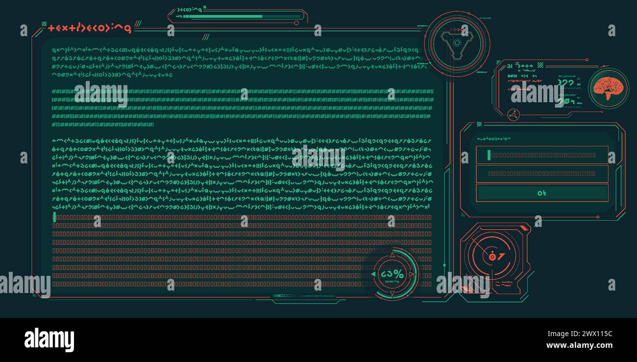Dna data processing Stock Vector Images - Alamy