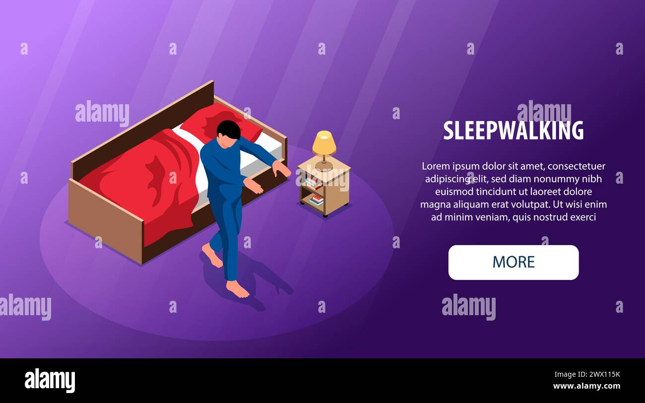 Sleepwalker man Stock Vector Images - Alamy