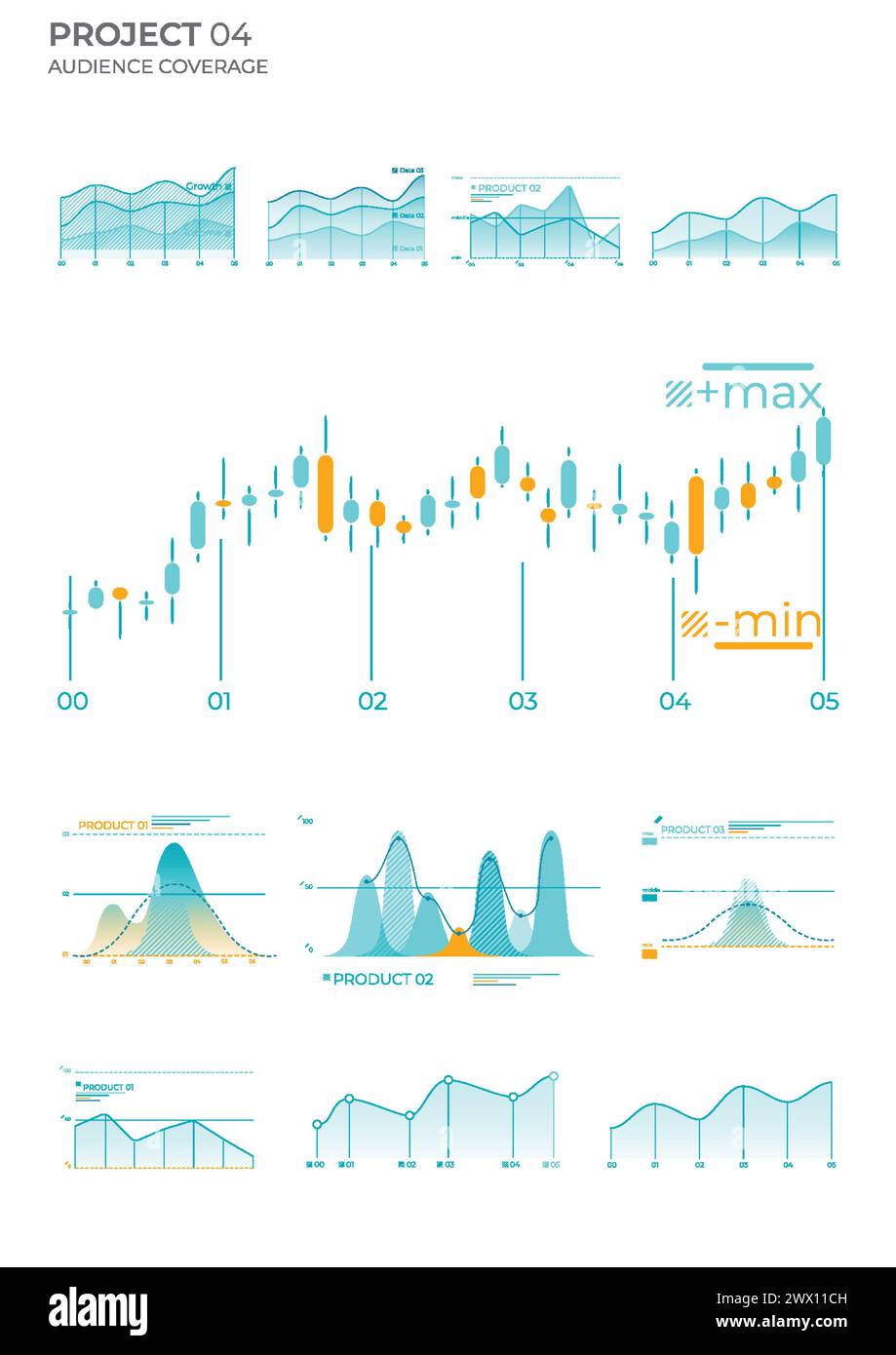 Abstract graphic business diagrams. Modern vector illustration Stock ...