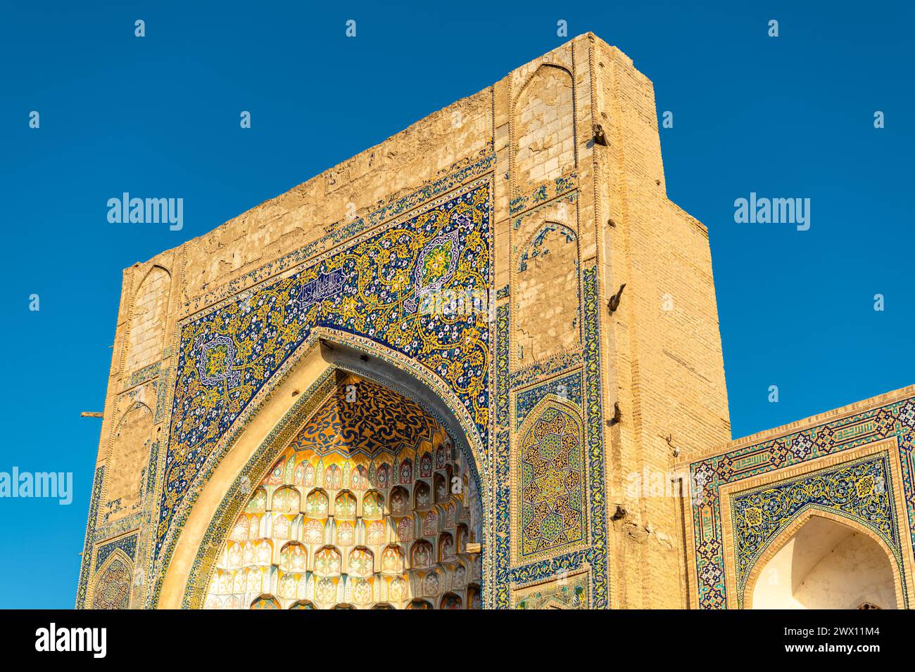 Beautiful historical buildings in the Old Town of Bukhara, Uzbekistan ...